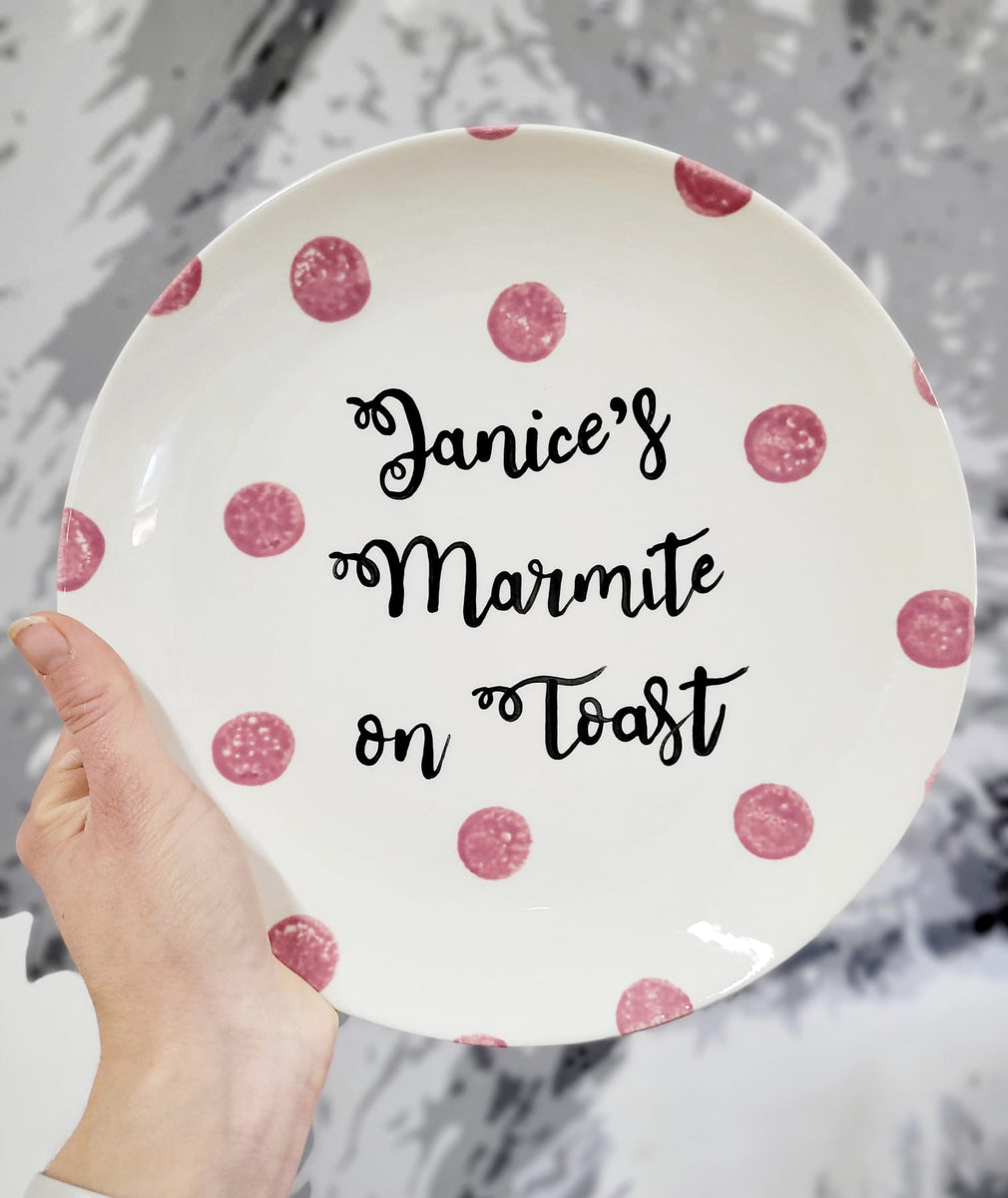 Personalised Marmite Plate - Dotty – Doodle Alley