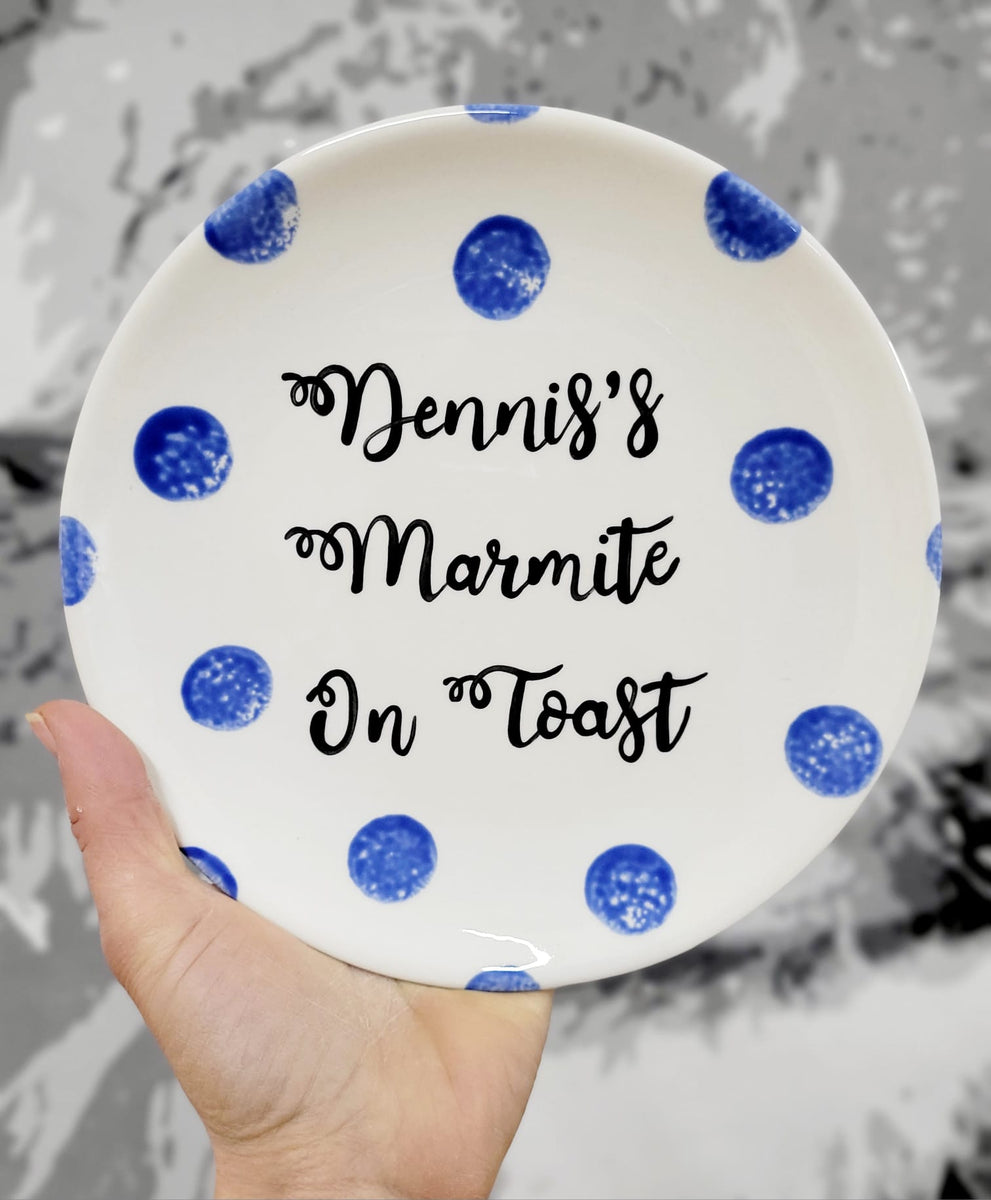 Personalised Marmite Plate - Dotty – Doodle Alley