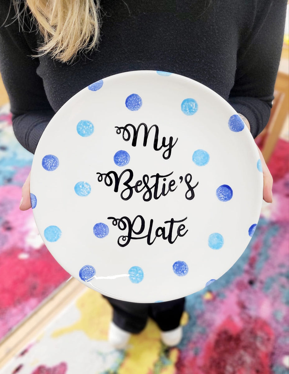 Personalised Best Friend Plate - Dotty – Doodle Alley