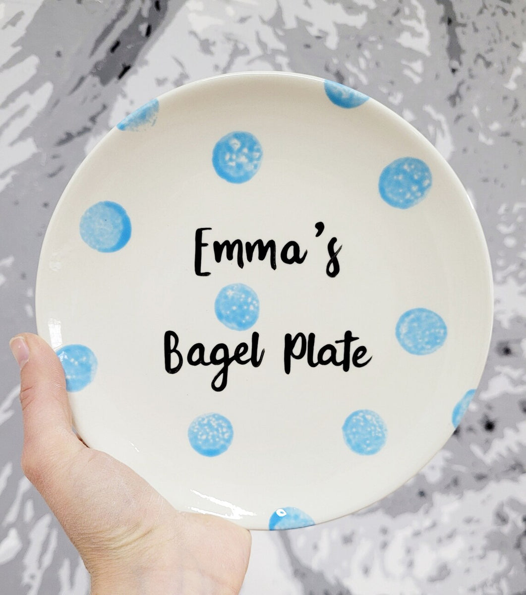 Personalised Bagel Plate – Doodle Alley